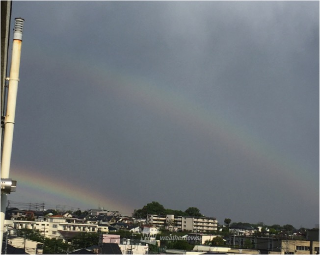関東、雷雨の後で虹ラッシュ ウェザーニュース