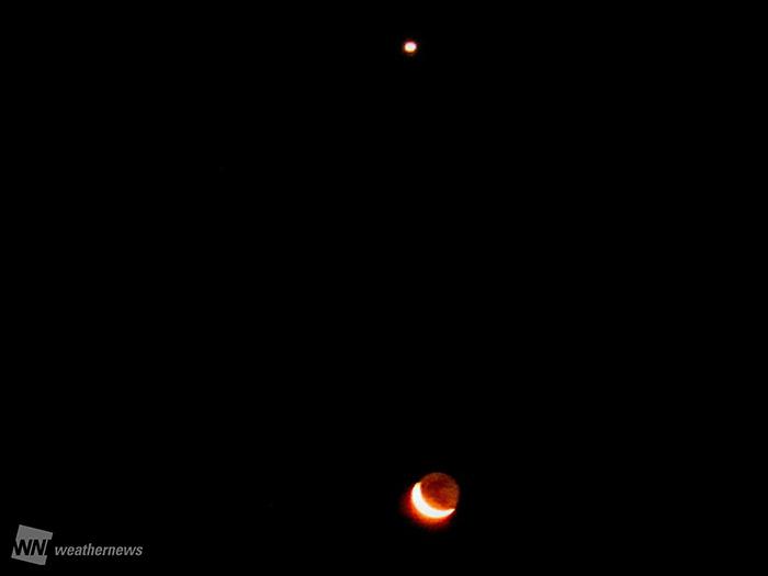今夜、細い月と金星が接近 ウェザーニュース