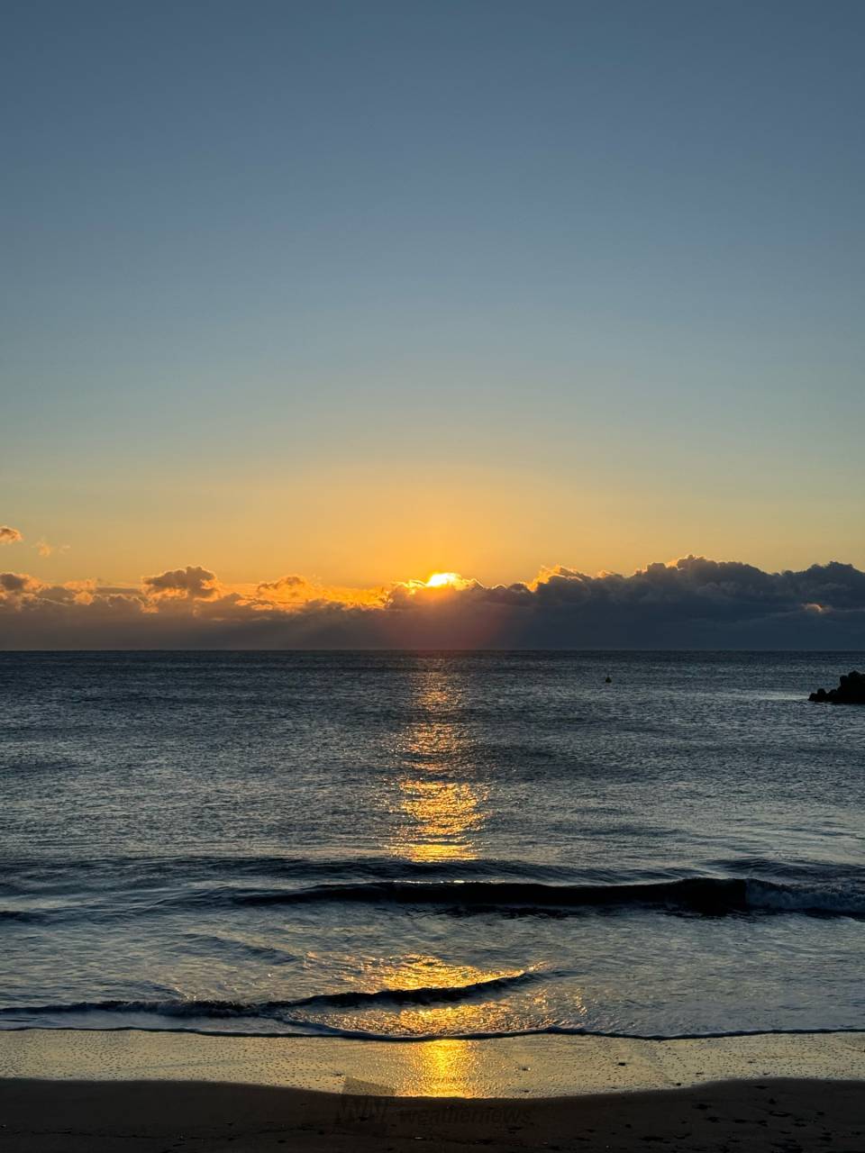 日の出だよ〜 ️☀️ ️ おはようござい | 宮城県宮城郡七ヶ浜町 | Shin | ウェザーニュース